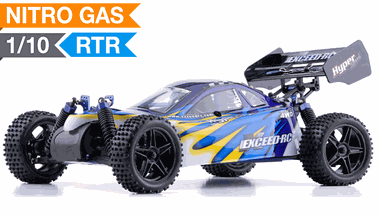 Buggy 1/10 2.4Ghz Exceed RC Hyper Speed Motor .16 Nitro Powered